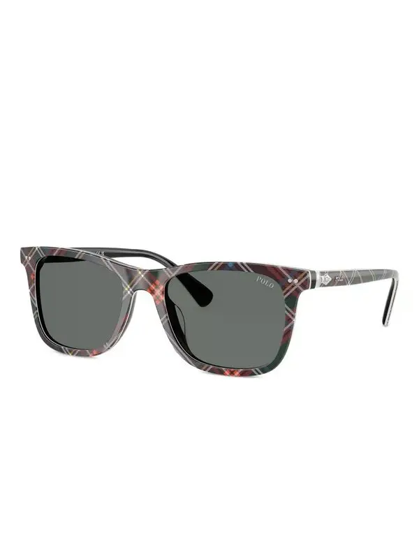 Polo Ralph Lauren Heritage Plaid Square Sunglasses