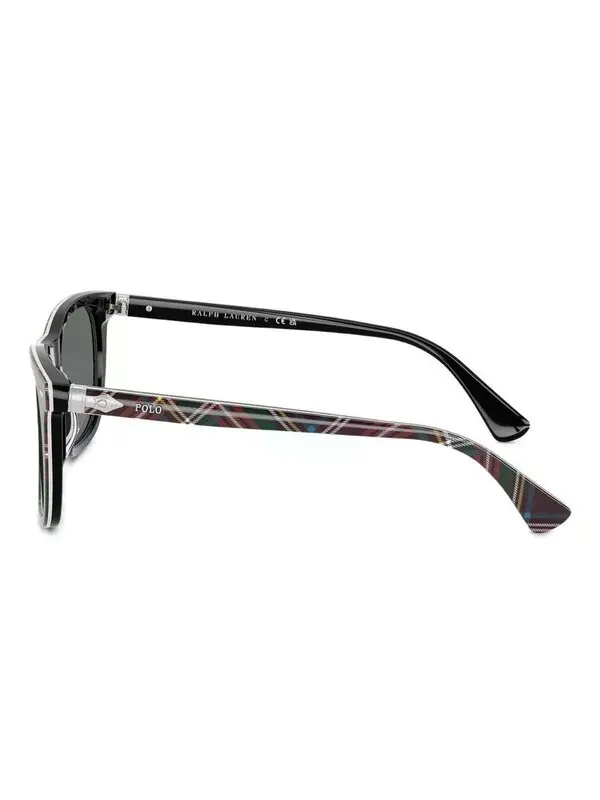 Polo Ralph Lauren Heritage Plaid Square Sunglasses