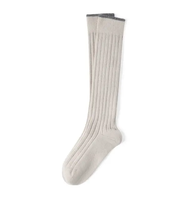 Brunello Cucinelli Cashmere Ribbed Socks
