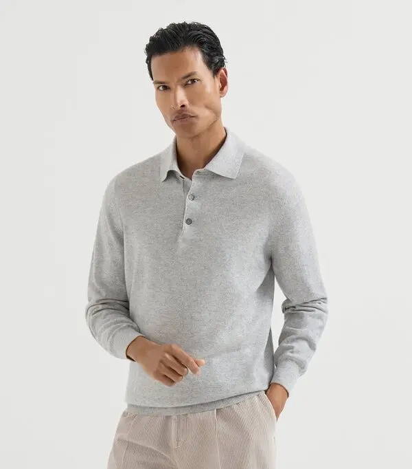 Brunello Cucinelli Cashmere Polo Sweater