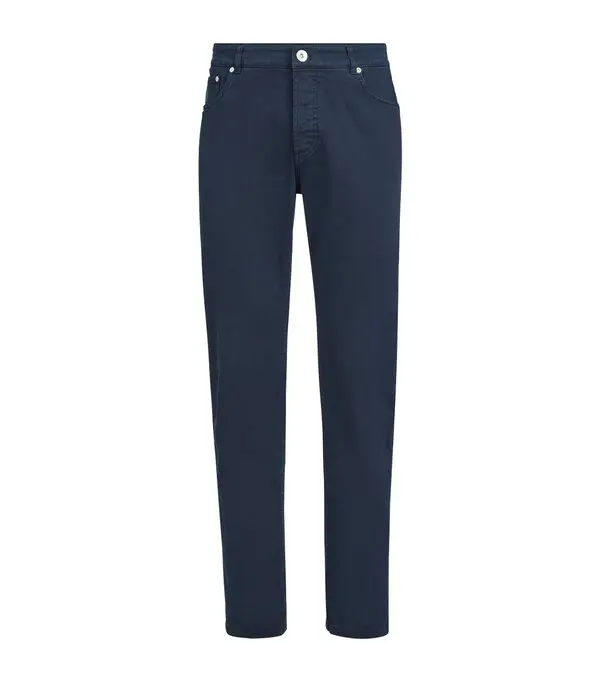 Brunello Cucinelli Comfort Denim Straight Jeans - Blue