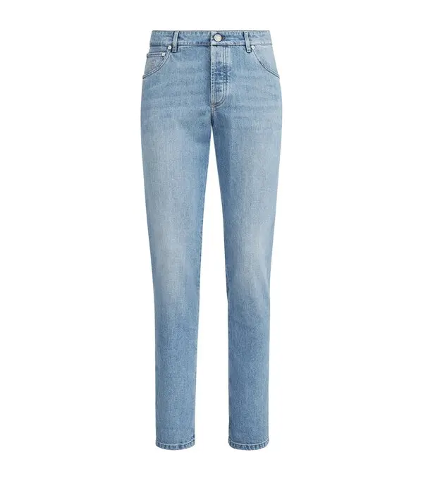 Brunello Cucinelli Comfort Denim Straight Jeans - Blue