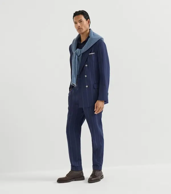 Brunello Cucinelli Cotton Rib-knit Polo Shirt