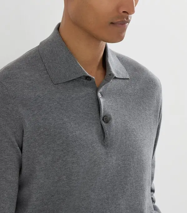 Brunello Cucinelli Cotton Polo Sweater