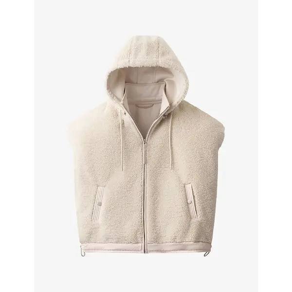 THE WHITE COMPANY Hooded Borg Gilet - Biscuit