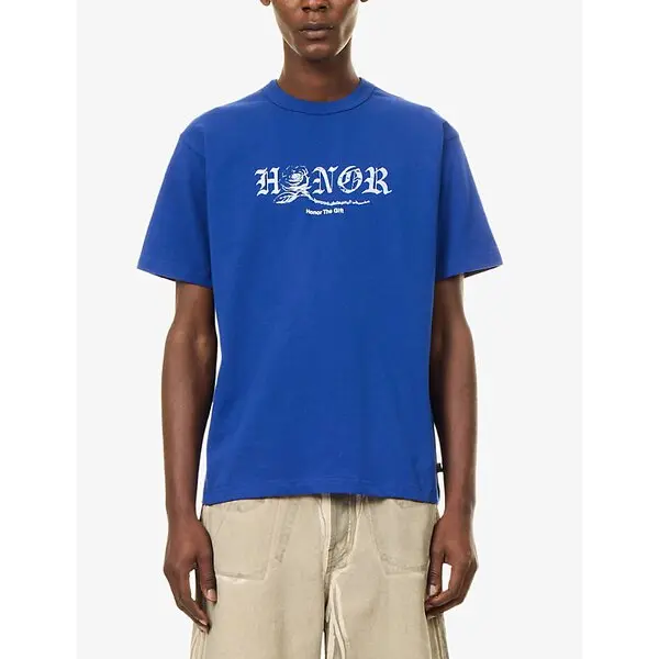 HONOR THE GIFT Fallen Rose Graphic Cotton-jersey T-shirt
