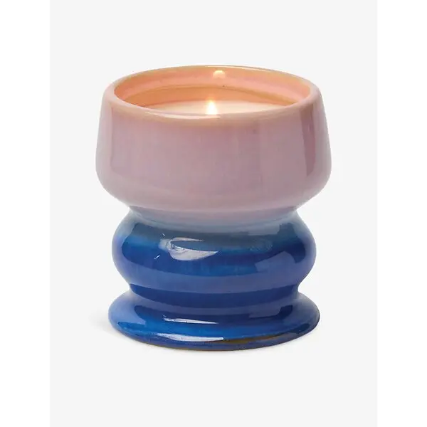 PADDYWAX Teakwood + Jasmine Ombre Scented Ceramic Candle 240g