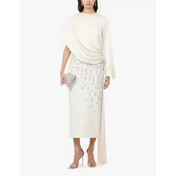 Sabina Bilenko Sequin-embellished Crepe Maxi Dress