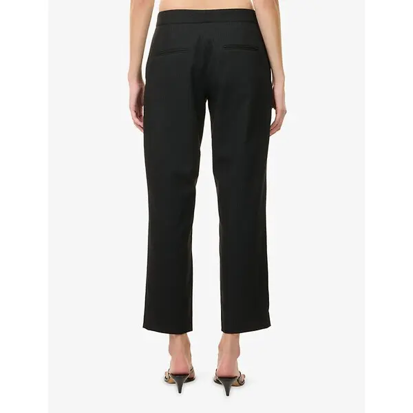 THE FRANKIE SHOP Tailored Pinstriped Wool-blend Trousers
