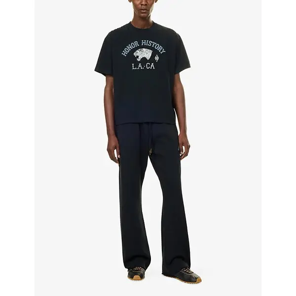 HONOR THE GIFT Honor History Straight-leg Cotton-jersey Jogging Bottoms