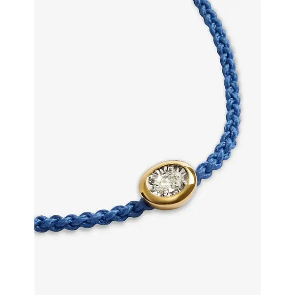 Monica Vinader 18ct Vermeil And Lab-grown Diamond Cord Bracelet - Gold