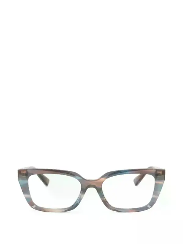 Dolce & Gabbana Striped Cat-eye Glasses