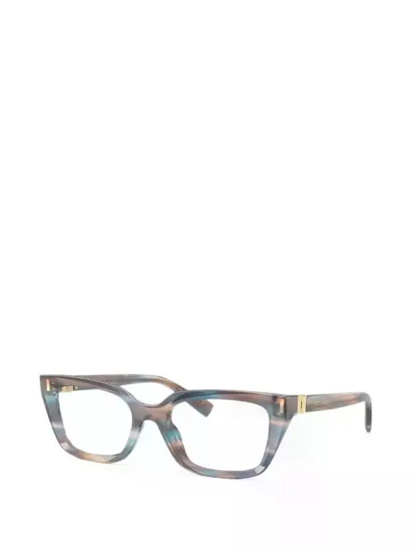 Dolce & Gabbana Striped Cat-eye Glasses