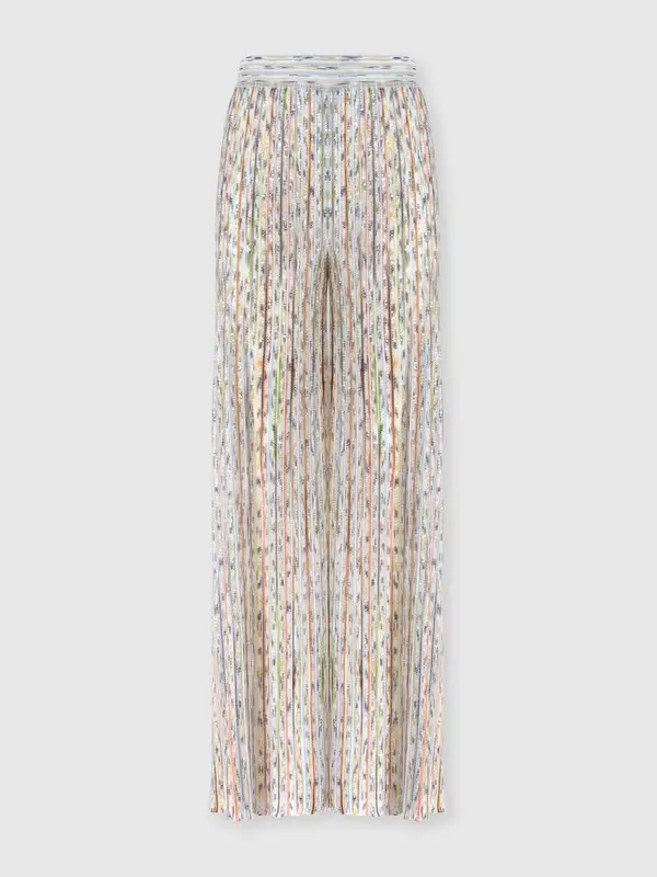 Missoni Ribbed Sequined Viscose Trousers