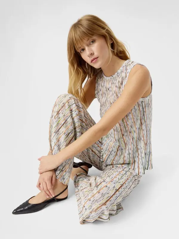 Missoni Ribbed Sequined Viscose Trousers