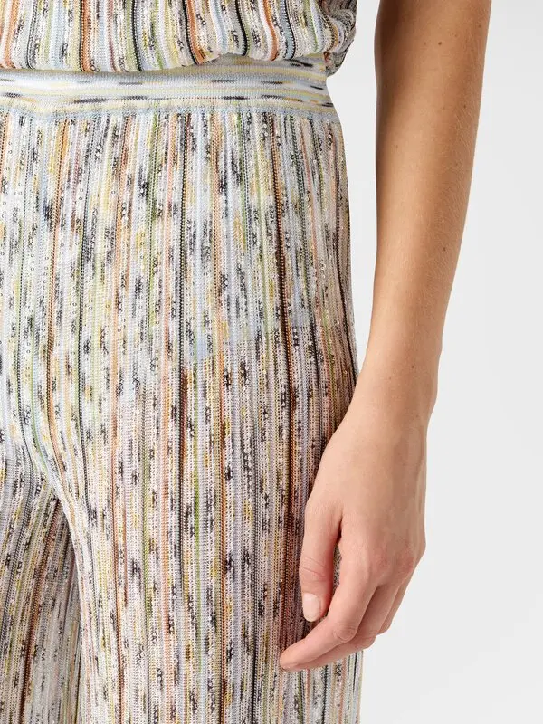 Missoni Ribbed Sequined Viscose Trousers