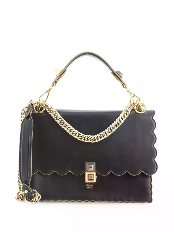 Fendi Kan I Bag Leather Medium Shoulder Bag