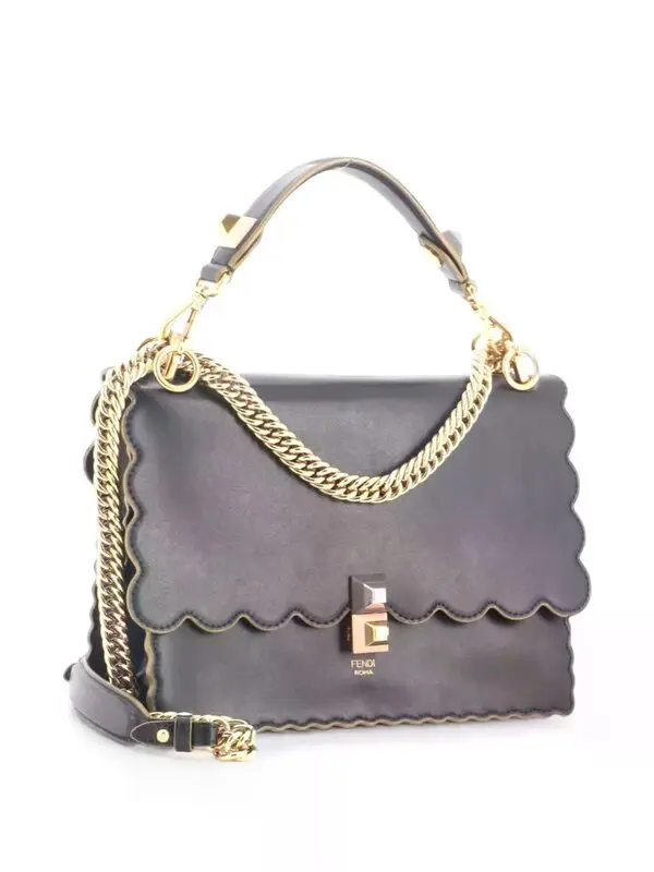 Fendi Kan I Bag Leather Medium Shoulder Bag