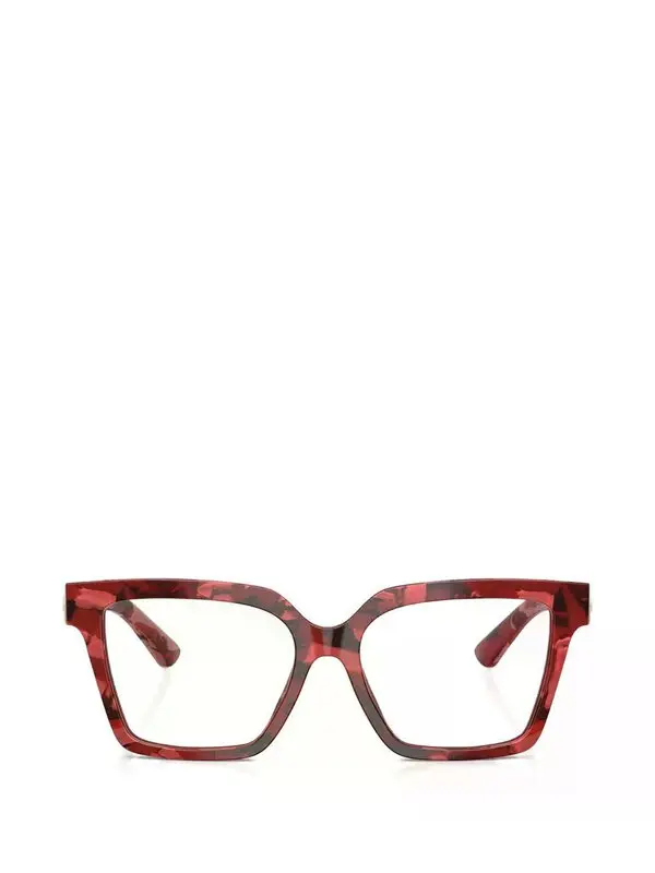 Dolce & Gabbana Square Frame Glasses - Red