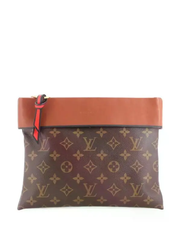 LOUIS VUITTON Tuileries Pochette Monogram Canvas Clutch Bag