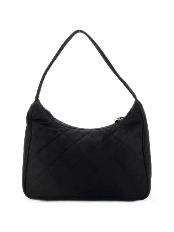 Prada Quilted Tessuto Hobo Shoulder Bag