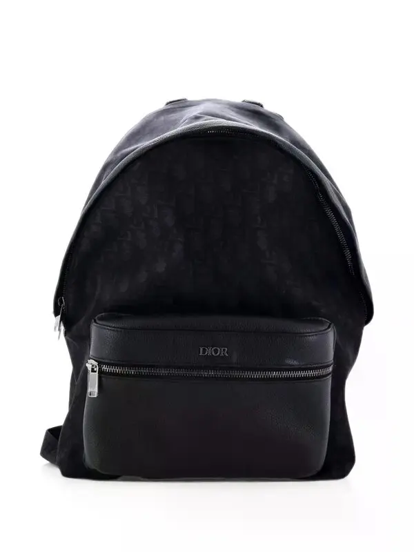 Dior Rider Oblique Nylon With Leather Backpack