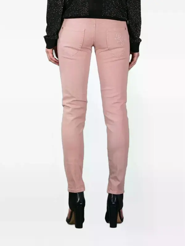 Dsquared2 Zip-detail Logo-embroidered Jeans