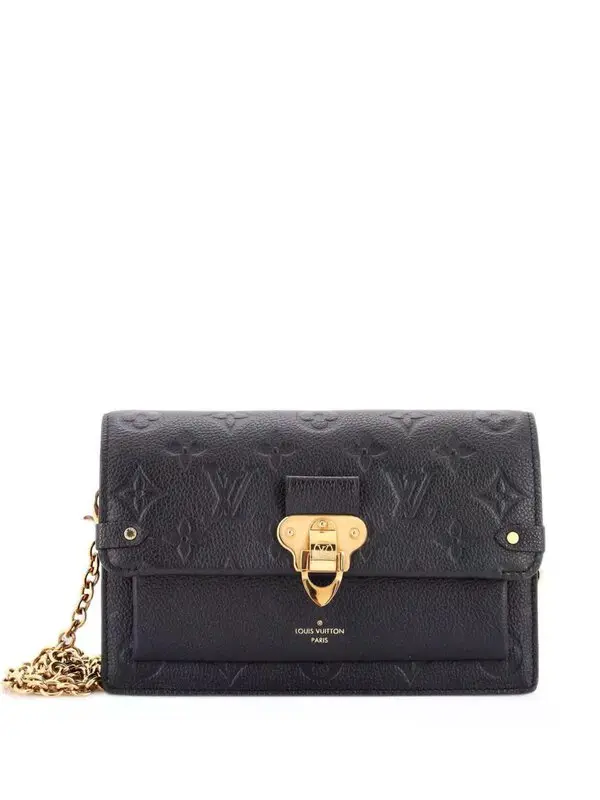 LOUIS VUITTON Vavin Chain Wallet Monogram Empreinte Leather - Black
