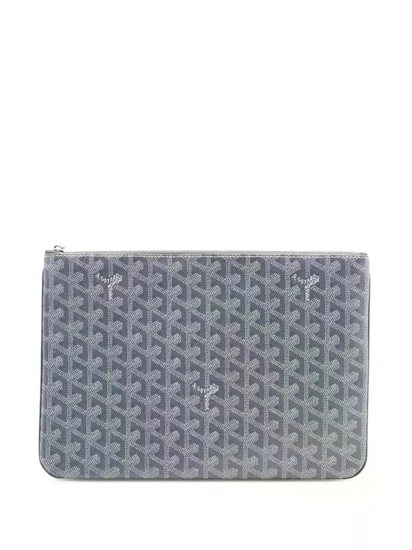 Goyard Senat Mm Clutch Bag - Grey