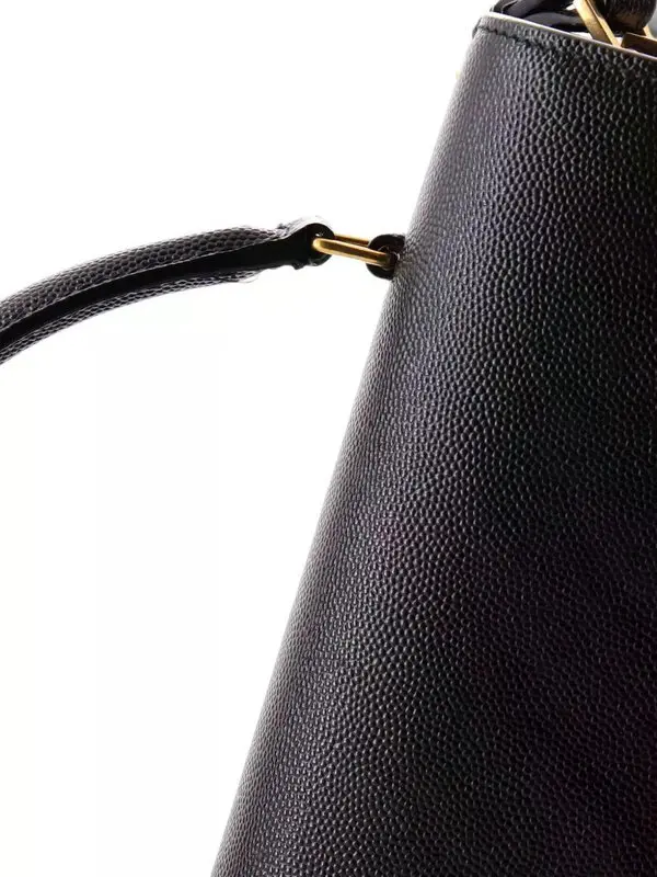 Saint Laurent Cassandra Top Handle Bag Leather Medium Satchel