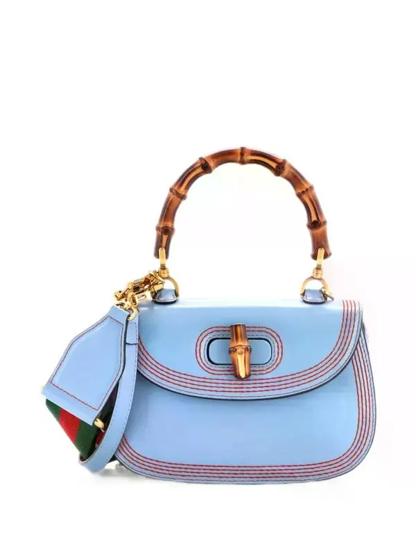 Gucci Bamboo 1947 Top Handle Bag In Leather