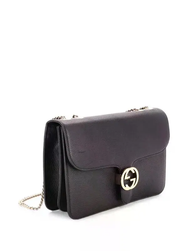 Gucci Interlocking Leather Medium Shoulder Bag
