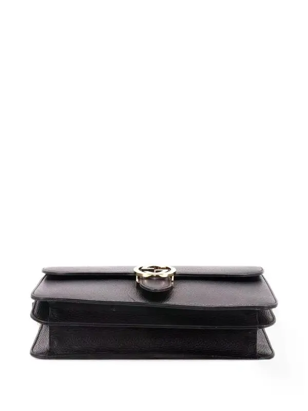 Gucci Interlocking Leather Medium Shoulder Bag