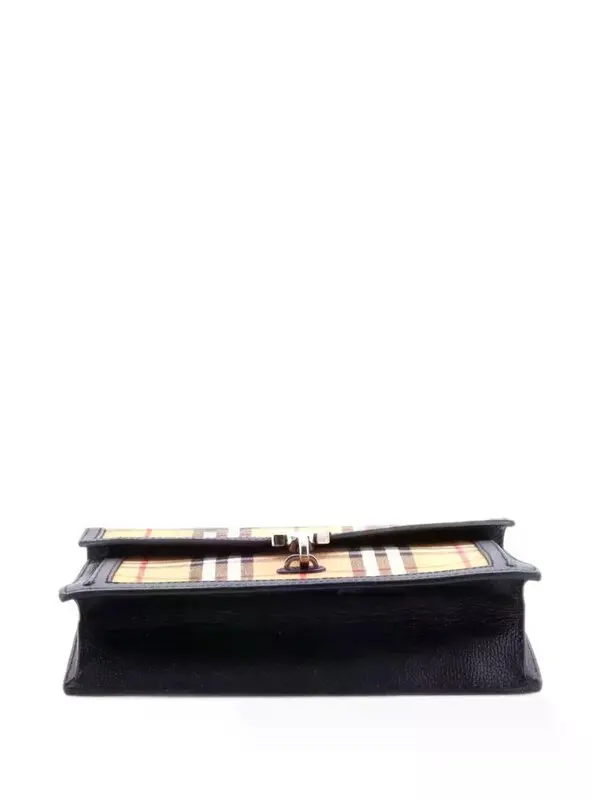 Burberry Macken Vintage Check Canvas Small Crossbody Bag