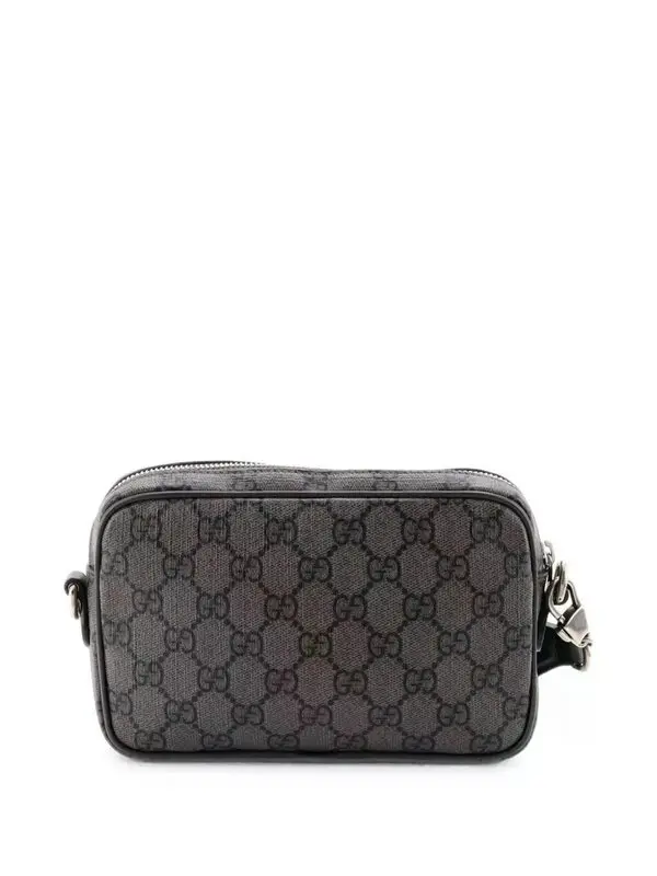 Gucci Ophidia Front Pocket Camera Bag Gg Coated Canvas Mini Shoulder Bag