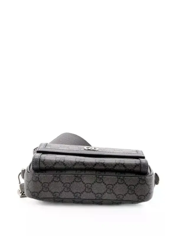 Gucci Ophidia Front Pocket Camera Bag Gg Coated Canvas Mini Shoulder Bag