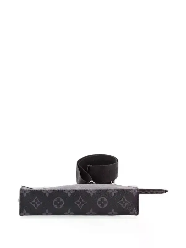 LOUIS VUITTON Gaston Wearable Wallet Monogram Eclipse Canvas Crossbody Bag