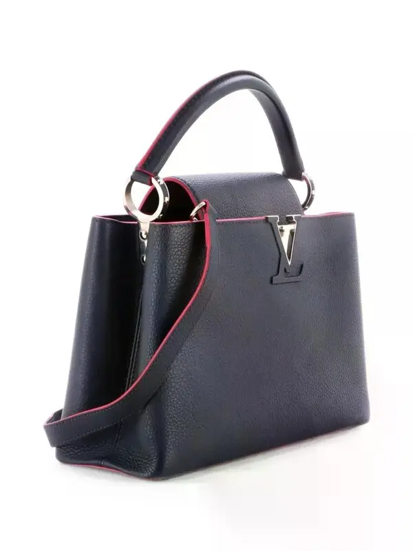 LOUIS VUITTON Capucines Bag Leather Pm Satchel
