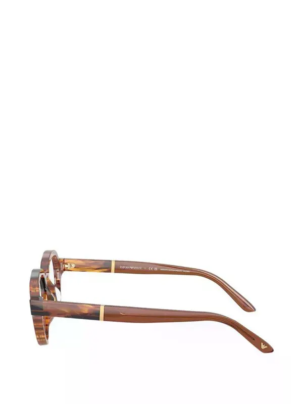 Emporio Armani Striped Round Sunglasses