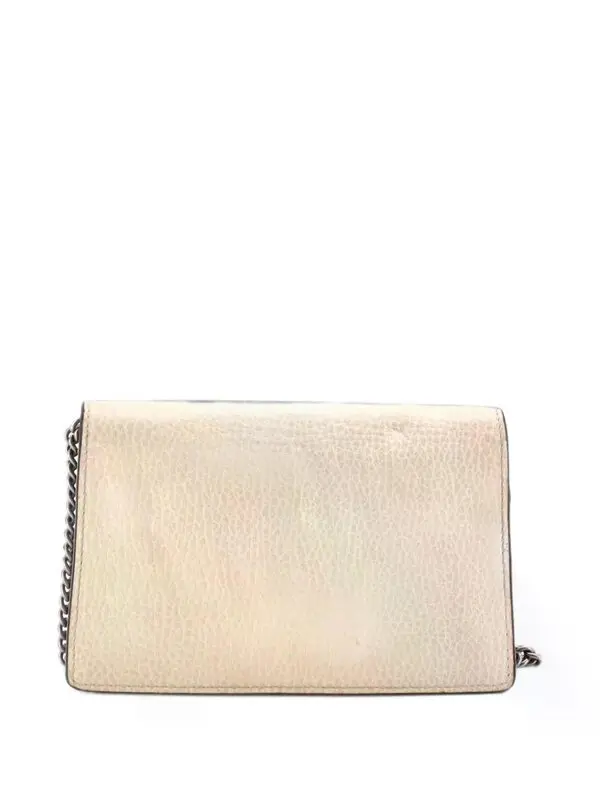 Gucci Dionysus Leather Super Mini Clutch Bag - Neutrals