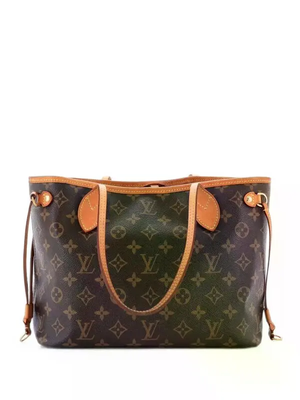 LOUIS VUITTON Neverfull Nm Monogram Canvas Pm Tote Bag - Brown