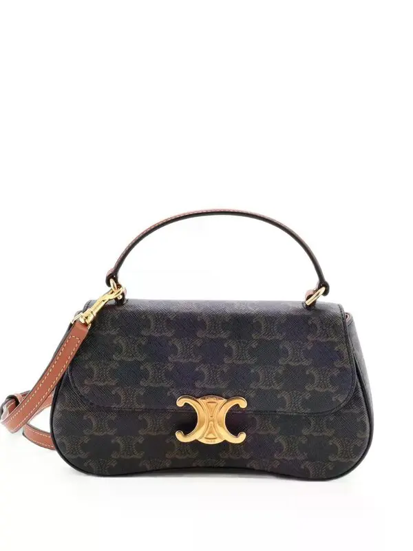 Celine Triomphe Coated Canvas Teen Satchel