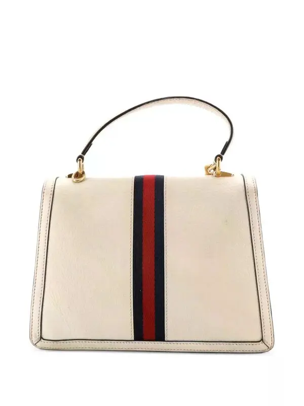 Gucci Ophidia Flap Top Handle Bag Leather Small Satchel