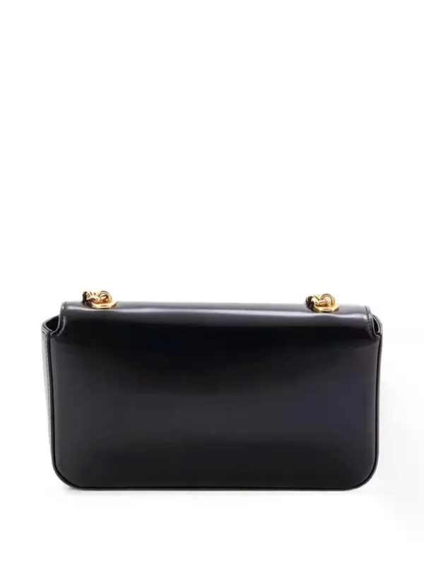 Celine Triomphe Chain Leather With Crystal Detail Shoulder Bag