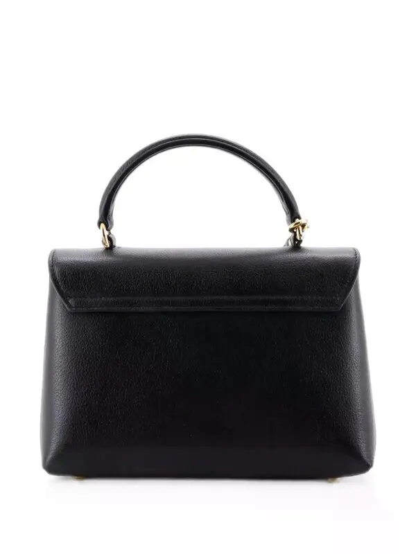 Celine Nino Top Handle Bag Leather Teen Satchel - Black