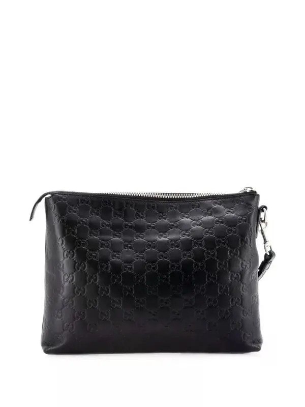 Gucci Signature Soft Wristlet Clutch Bag