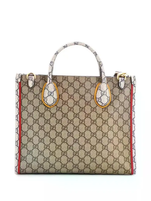 Gucci Gg Coated Canvas Small Tote Bag With Printed Detail
