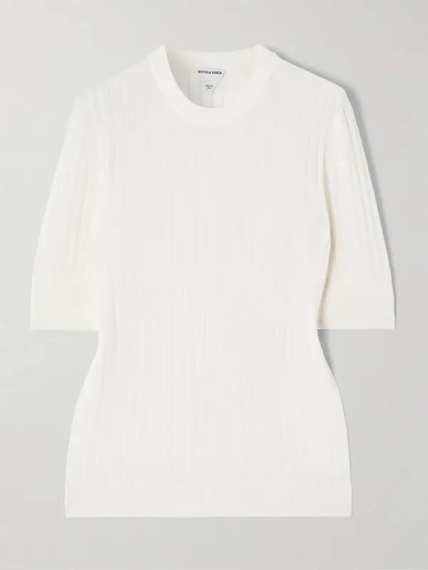 Bottega Veneta Ribbed Wool T-shirt