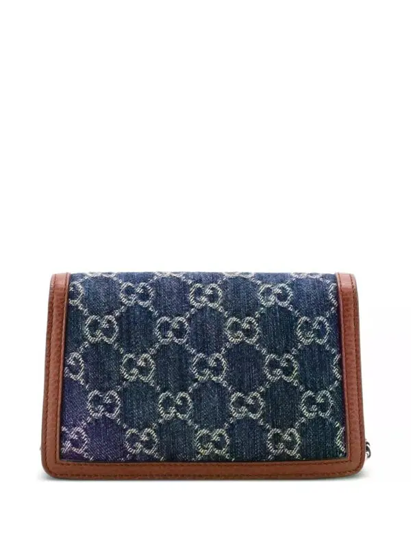 Gucci Dionysus Gg Denim Super Mini Crossbody Bag
