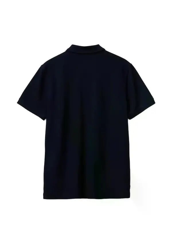 BENETTON Logo-embroidered Piqué Polo Shirt - Blue